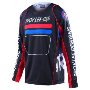 troy lee designs se pro drop in jersey - motocross dirt bike atv enduro dual sport racing off road long sleeve riding gear - adult mens (charcoal, xxl)