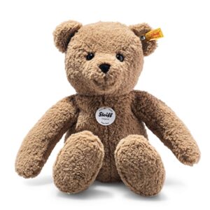 steiff teddy bear papa, brown, premium stuffed animal plush, medium