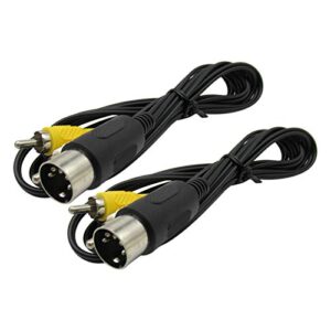 nghtmre premium quality 6ft rca tv av audio video cord cable for sega genesis & sega master system