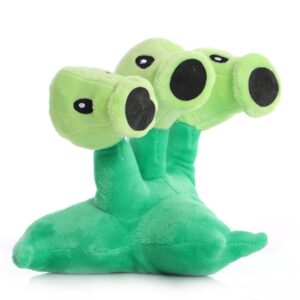 jhesao 7" pea plants and peashooter plush toys threepeater pvz plush 1 2 stuffed soft doll three-heads pea toy new