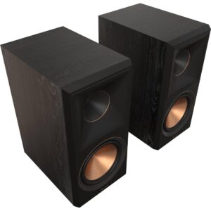 klipsch reference premiere rp-600m ii ebony bookshelf speakers