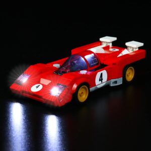 lmtic led lighting kit for lego speed champions 1970 ferrari 512 m 76906 toy building kit light set compatible with lego 76906(not included the lego sets)