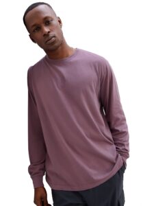 gap mens relaxed fit long sleeve logo t-shirt