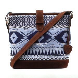 ariat women's madison collection blue crossbody bag