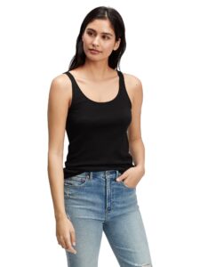 gap womens favorite tank top cami shirt, true black v2 2, large us