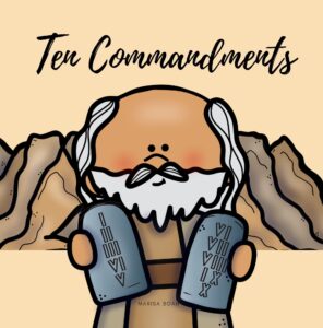 ten commandments for kids: ten commandments picture book for catholic children (around the world by magic spells for teachers llc)