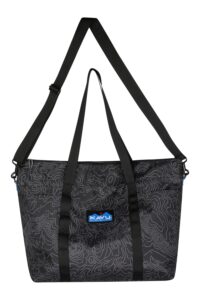 kavu twin falls tote shoulder strap canvas color block bag-hemlock grove