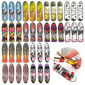 38 pieces finger skateboards toy skateboard fingerboards mini skateboards for fingers creative fingertips movement party favors novelty toys decorations supplies for teens and adults, random style