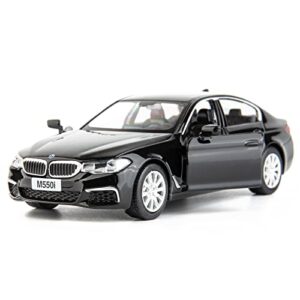 rmz city bmw m550i car model 1:36 diecasting alloy toy car, pull back vehicles toy car for toddlers kids boys girls gift black