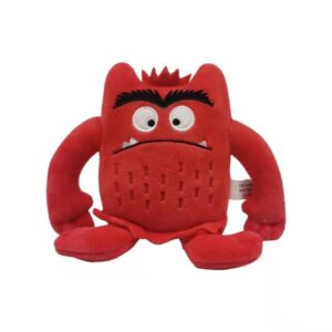 bushqdss a cute emotional doll that lets you know your child's mood and is a gift for your child. 15cm/5.9 inches (red fury)