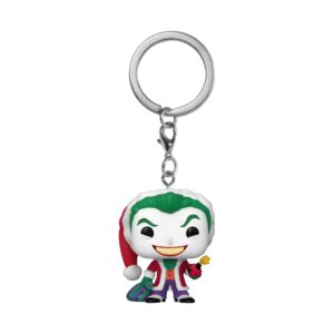 funko pop! keychain: dc holiday - the joker - (wmt) - dc comics - collectable vinyl mini figure novelty keyring - stocking filler - gift idea - official merchandise - comic books fans - minifigure