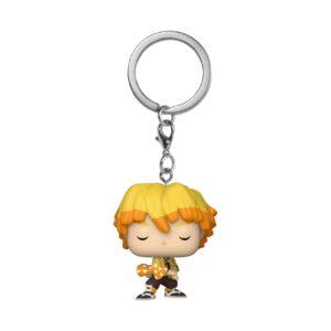 funko pop! keychain: demon slayer - zenitsu novelty keyring - collectable mini figure - stocking filler - gift idea - official merchandise - anime fans - backpack decor