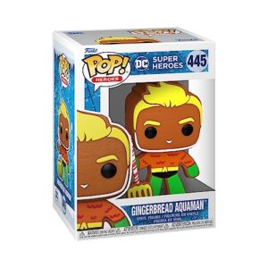 funko pop! heroes: dc holiday - gingerbread aquaman