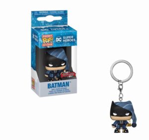 funko pop! keychain: dc holiday - batman - (wmt) - dc comics novelty keyring - collectable mini figure - stocking filler - gift idea - official merchandise - comic books fans - backpack decor