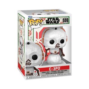 funko pop! star wars holiday: c-3po snowman