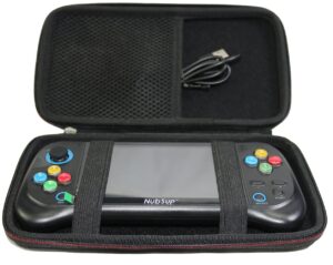 maoershan protable hard travel carrying case for rg552 rg351 rgb10 handheld game console 5/5.1 inch retro handheld android system video games consoles（only case）