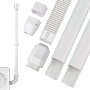 lbg products pvc decorative line set cover kit 3" w 9ft for central ac & heat pump systems,ductless mini split air conditioner