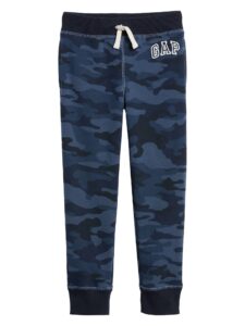 gap boys heritage logo pull-on jogger sweatpants, brazen brown, medium us