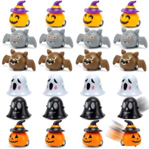 3 otters halloween pull back cars, 24pcs tiny car toys friction powered cars for racing kids halloween party favors gifts fillers, halloween treats prizes