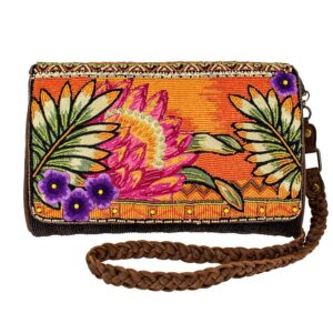 mary frances desert flower crossbody handbag, multi