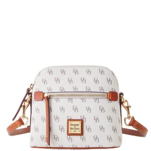 dooney & bourke handbag, gretta domed crossbody - bone