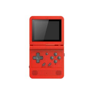 moci powkiddy v90 mini handheld game console, 3.0-inch ips lcd screen chip arm9 portable handheld arcade machine 64g built-in 60 games support 12 main stream emulators