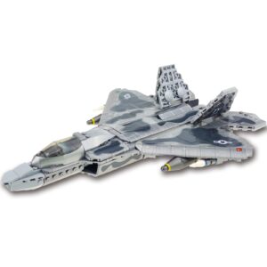 gonli military building blocks sets 626 pieces f22 raptor fighter jet plane stem building toys for boys age 8-12 10015 f22 raptors