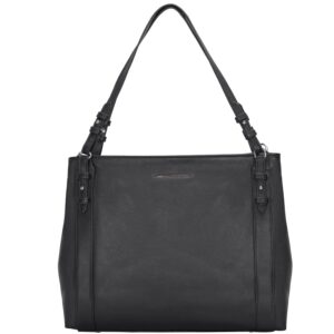 marc peter hana black nappa leather hobo bag for women | top handle satchel | women fashion shoulder bag