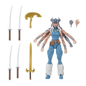 marvel legends series x-men classic spiral 6-inch action figure toy, 4+ years, 8 accessories