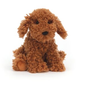 jellycat cooper doodle dog stuffed animal, 10 inches | dogs and puppies plush toy | classic children's gift