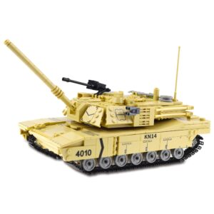 gonli military building toys for kids 1053 pieces us army m1a2 main battle tank building blocks bricks ww2 army tank model kits