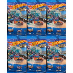 hot wheels mystery models 2018 series 3 with car and sticker (pack of 6)