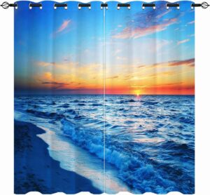 yuanzu gamepad curtains rod pocket boys kids gaming abstract gamer video game joystick print pattern window drapes for man teen nursery baby bedroom playroom small window w30 x l48 inch 2 panels