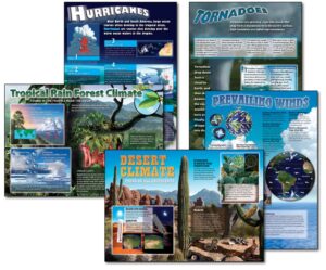 brand: mark twain media carson dellosa mark twain science: extreme climates and weather bulletin board set (410022)