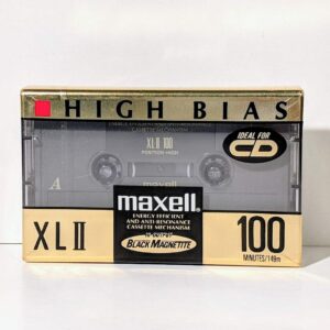 maxell high bias xlii 100 minutes blank audio cassette tape (100 minutes)