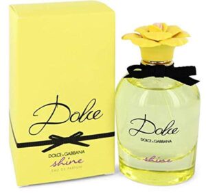 dolce & gabbana dolce shine eau de parfume spray for women, blue, 2.5 ounce