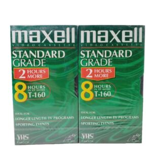 maxell t-160 std standard grade videocassette