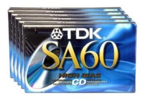 tdk sa-60s cassette tape bonus pack