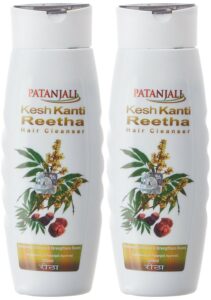 patanjali kesh kanti reetha hair cleanser shampoo, 200ml pack of 2