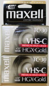 maxell 203020 hgx-gold tc-30 camcorder video cassette, 2 pack