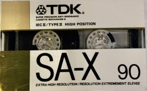 tdk sa-x 90 minute blank cassette tape