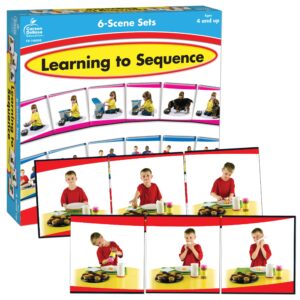 carson-dellosa publishing 6-scene, learning to sequence multi, 8.6" x 9" x 1.8"