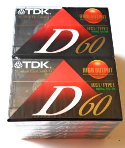 tdk d60 60 minute audio tape (10 pack)