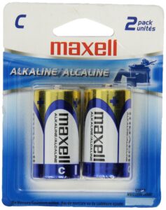 maxell 723320 long-lasting high value dependable alkaline battery ready-to-go high compatibility c cell 2-pack