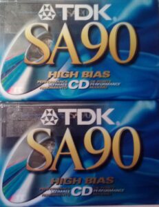 tdk sa90 high bias tape - 2 pack