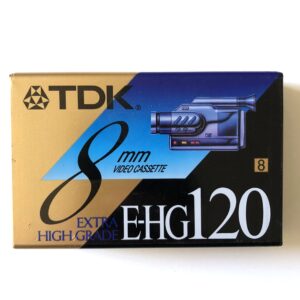 tdk 8mm p6-120 hg high grade tape