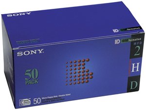 sony 50mfd-2hd cfm 3.5 high density floppy disk (50-pk mac)