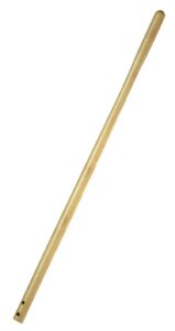 link handles 66754 48" round eye handle for posthole diggers, drilled, better-quality american ash, clear finish, contractor grade