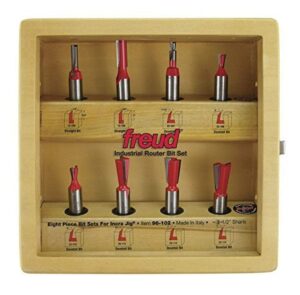 freud 96-102: 8 piece bit sets for incra jig¨ with 1/2" shank