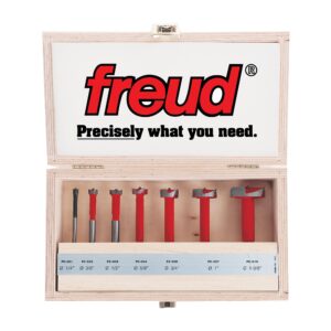 freud fc-107: seven piece carbide forstner drill bit set (1/4" to 1-3/8" dia.)